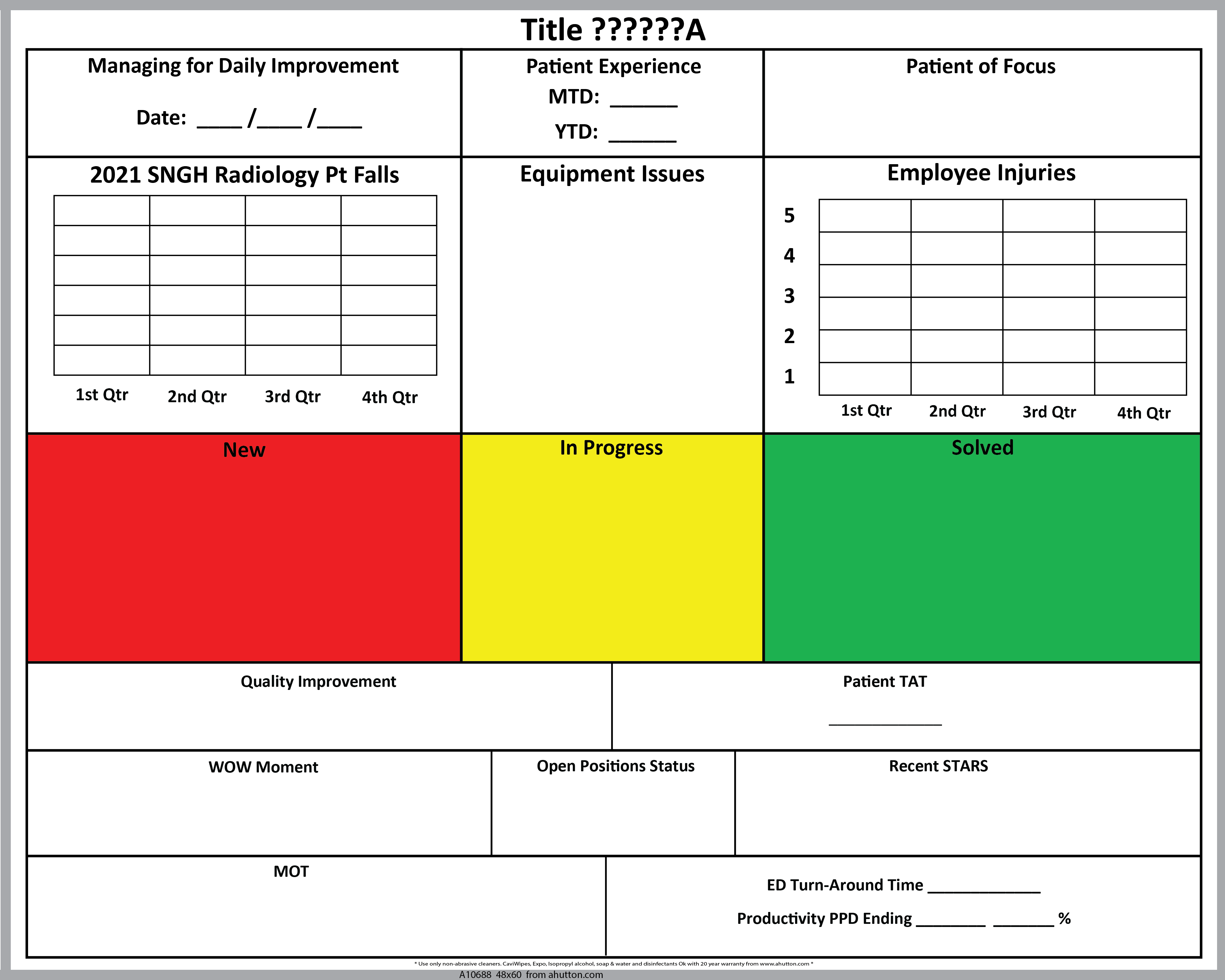 Daily Huddle Template Pdf